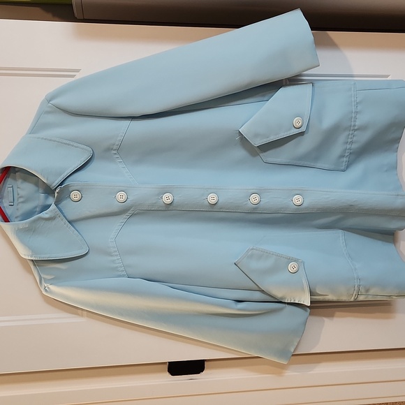 Sears | Jackets & Coats | Sears Vintage Trench Coat Blue Permaprest ...